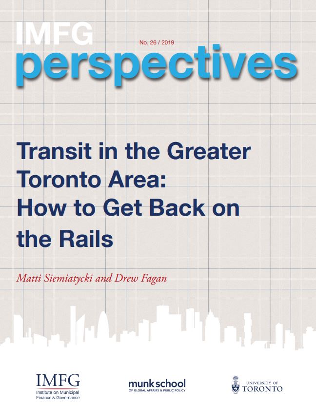 Rapid transit is fundamental to livability: IMFG study | University of ...